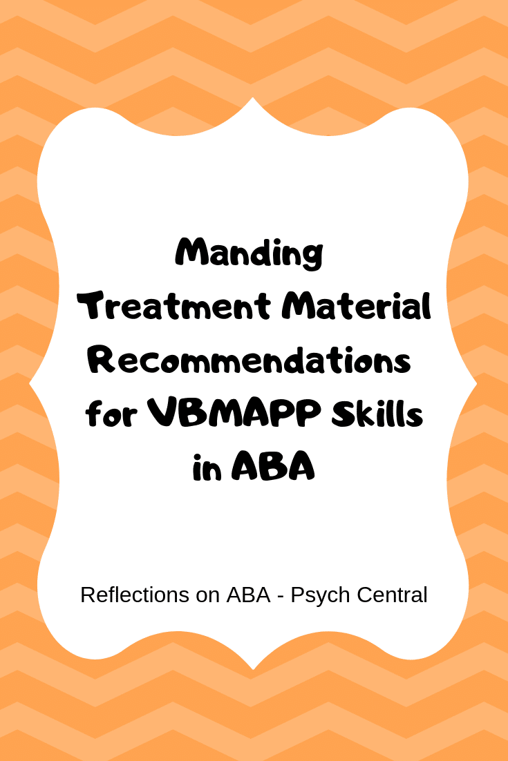 Manding Treatment Material Recommendations for VBMAPP Skills in ABA